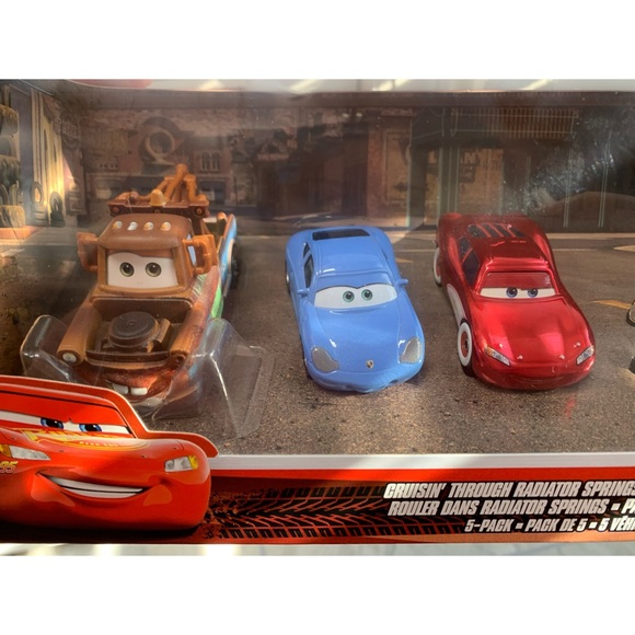 Disney | Toys | Disney Pixar Cars Diecast Set Of Lightning Mater And ...